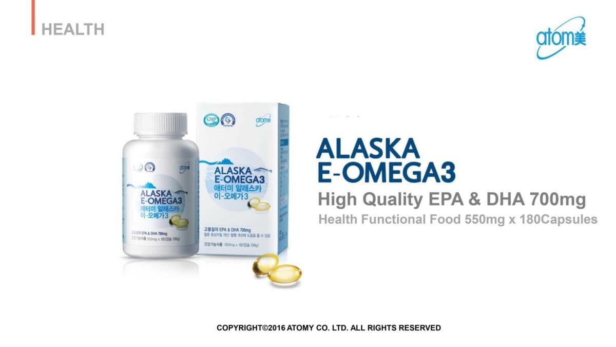 ATOMY Alaska E-Omega 3 (180 Tablets) - Age Tune